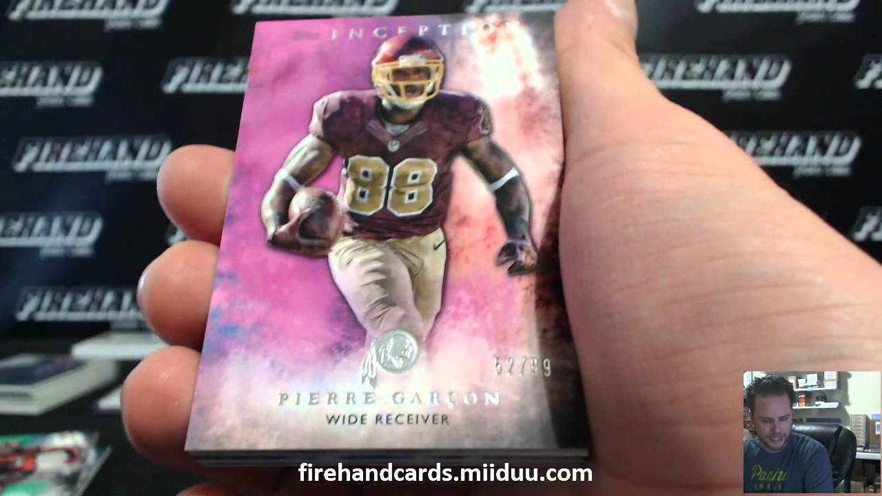 2015 Topps Inception Football 8 Box Case Break Team Auction 1 8 12