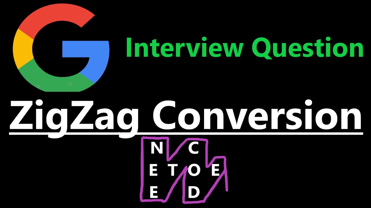 Zigzag Conversion Leetcode 6 Python Youtube