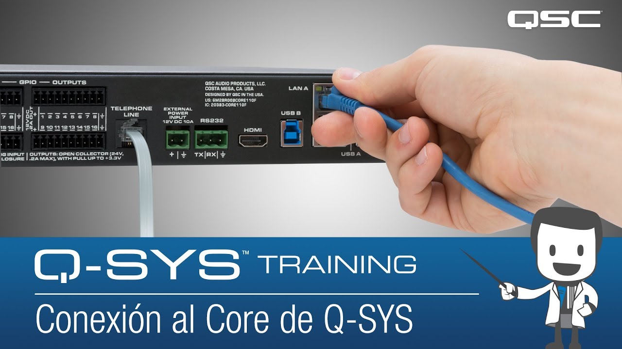 Q Sys Training Software Overview Connecting To The Core Sp Youtube