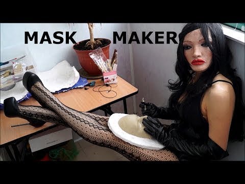 I M Make My New Female Mask In Leather Gloves Lingere Pantyhose High