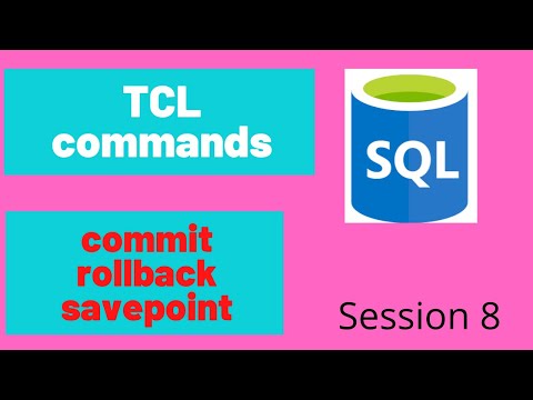 Tcl Commands In Sql Transaction Control Language In Sql Commit