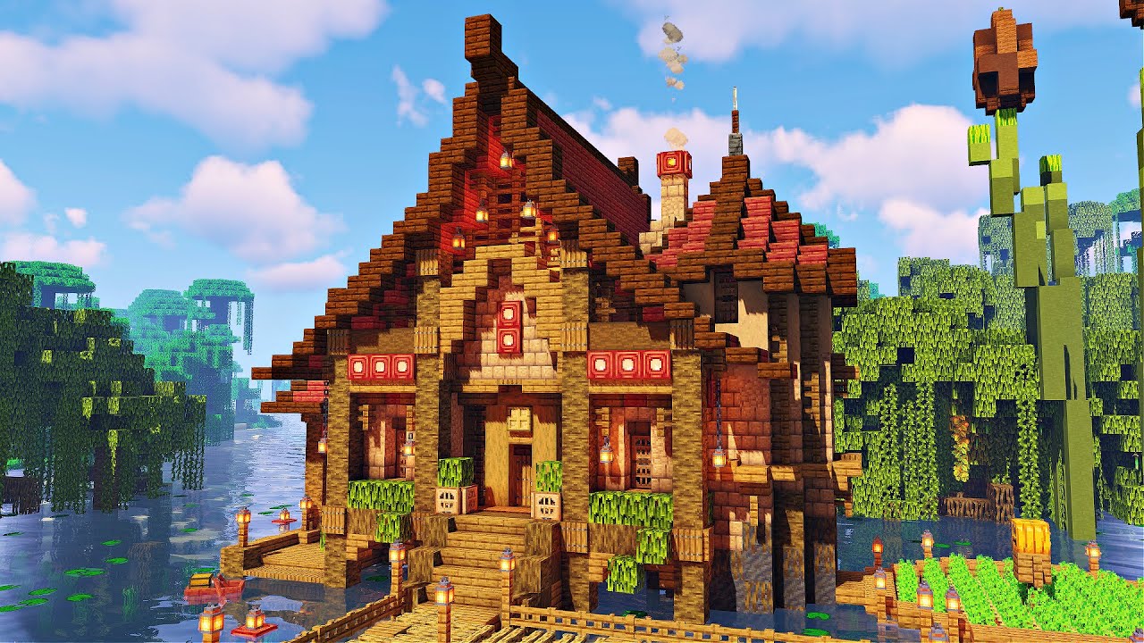 Mangrove Swamp House Minecraft Timelapse Youtube