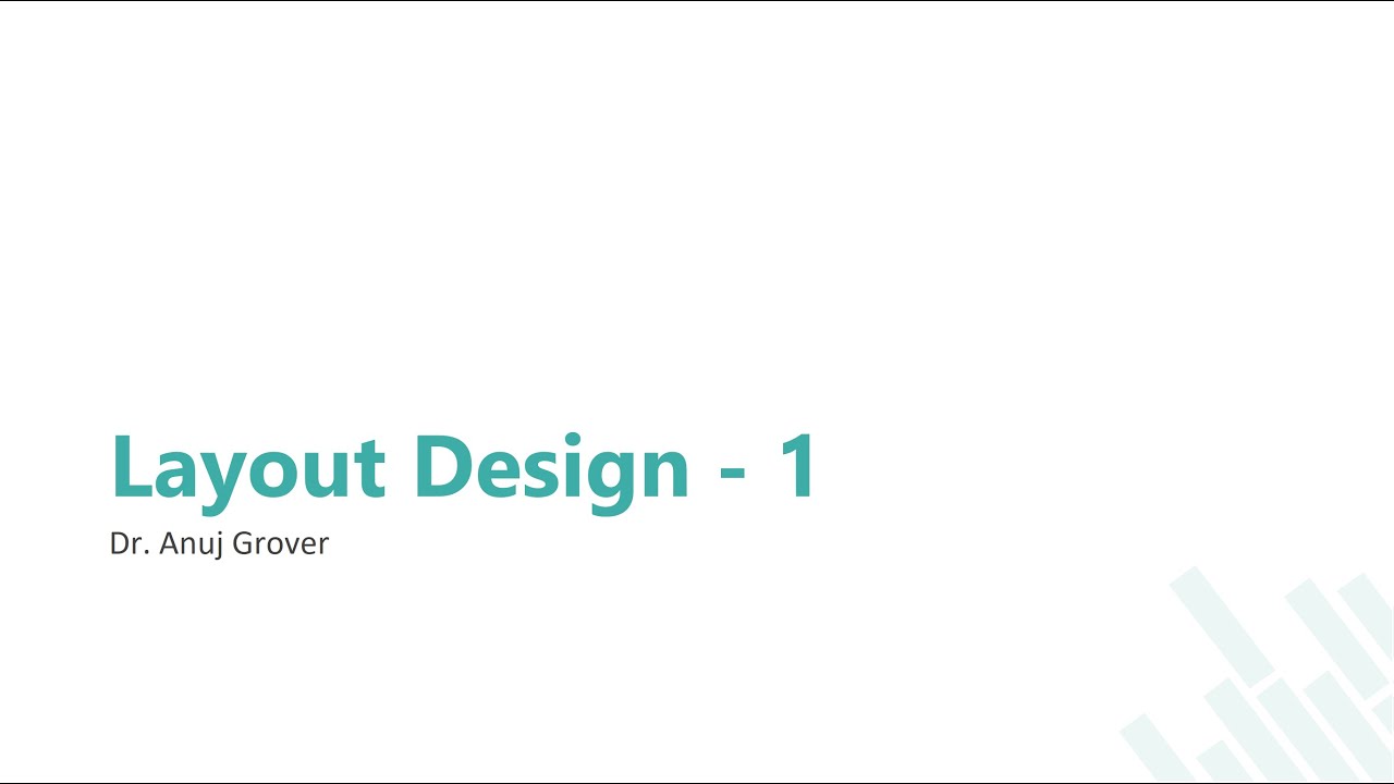 Layout Design Part 1 Youtube