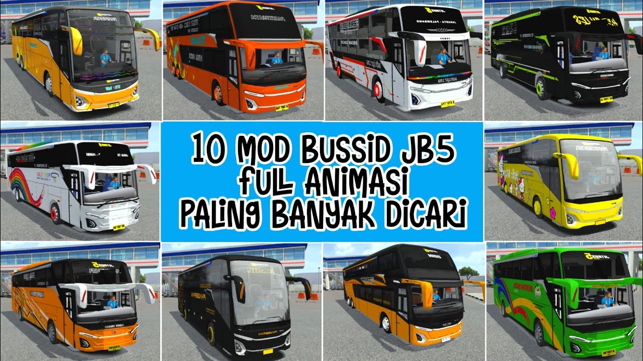 Top 10 Mod Bussid Bus Jb5 Bus Simulator Indonesia Youtube