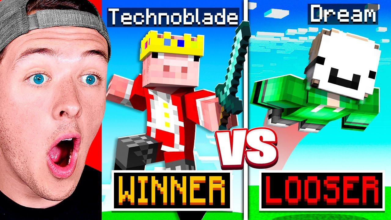 Dream Vs Technoblade Fight Minecraft Animation Youtube