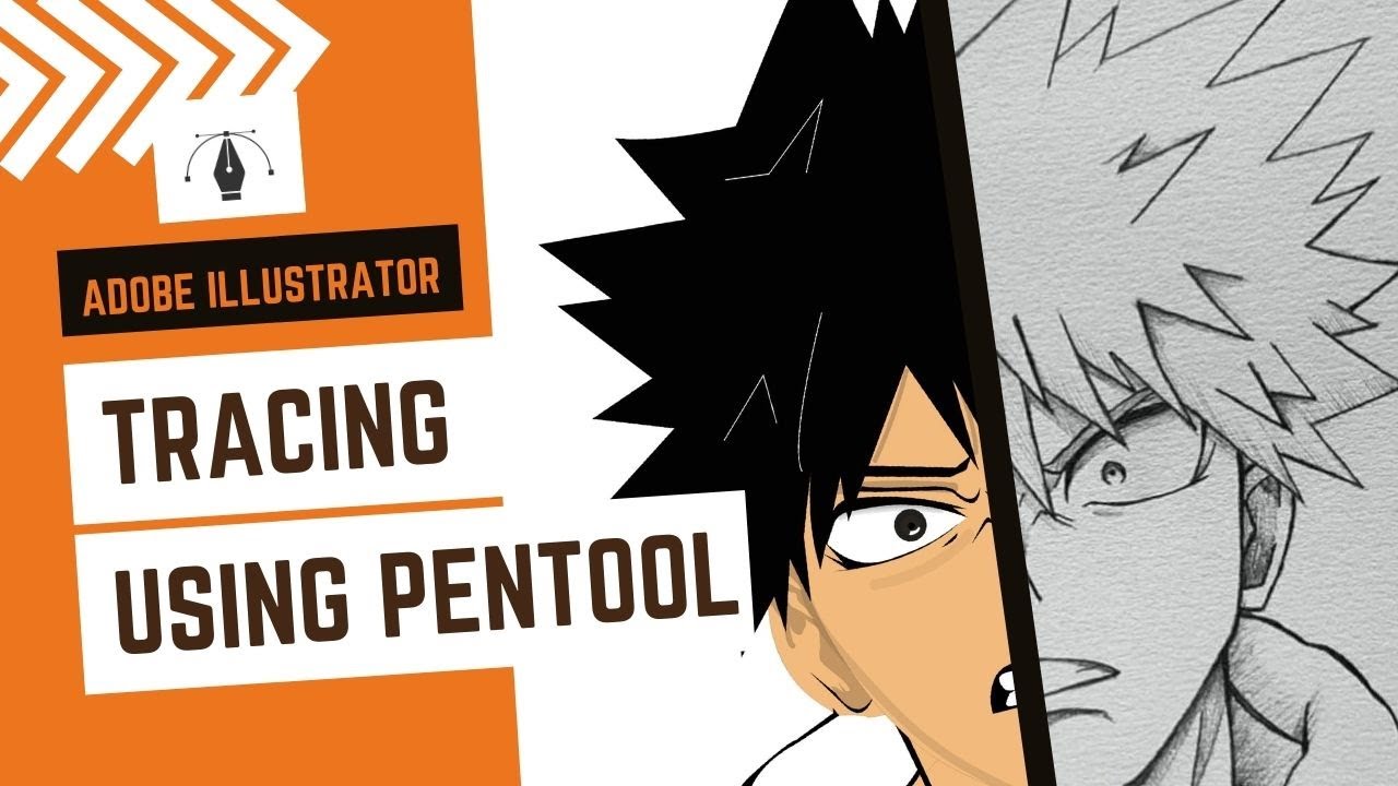 Adobe Illustrator Tracing With Pen Tool Vector Tracing Beginners
