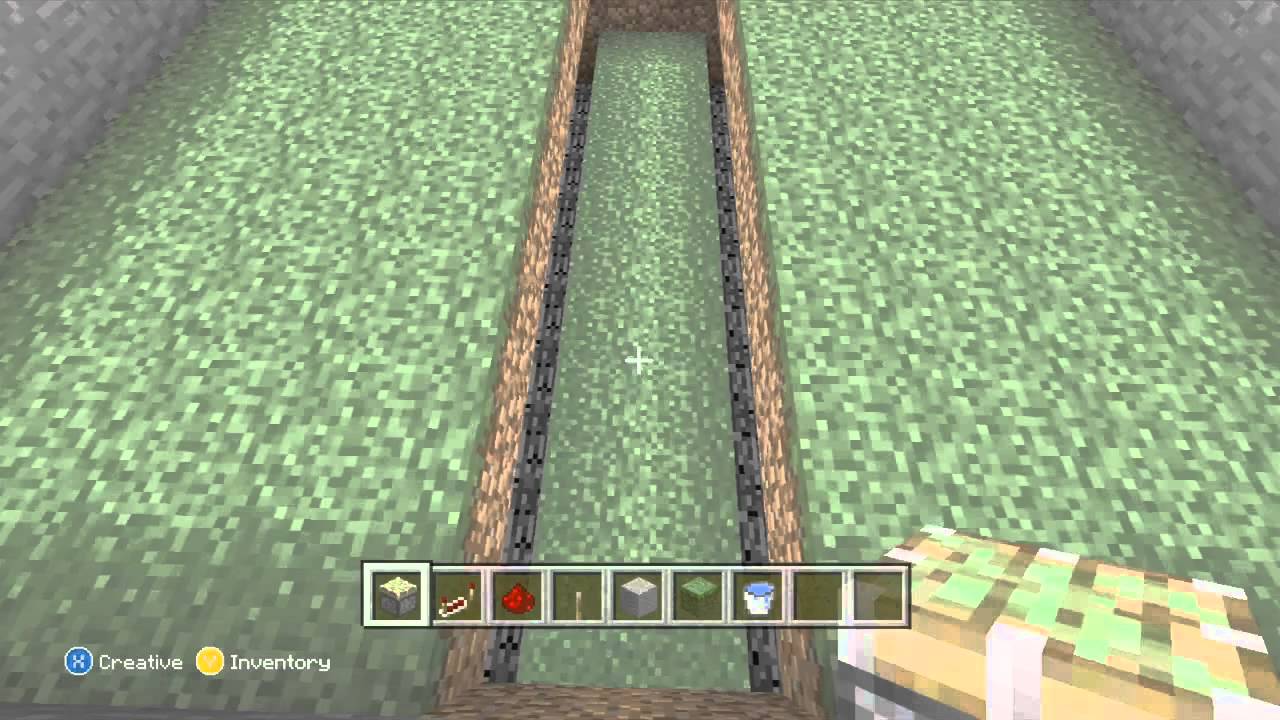 Minecraft Xbox 360 Piston Drawbridge Tutorial Youtube