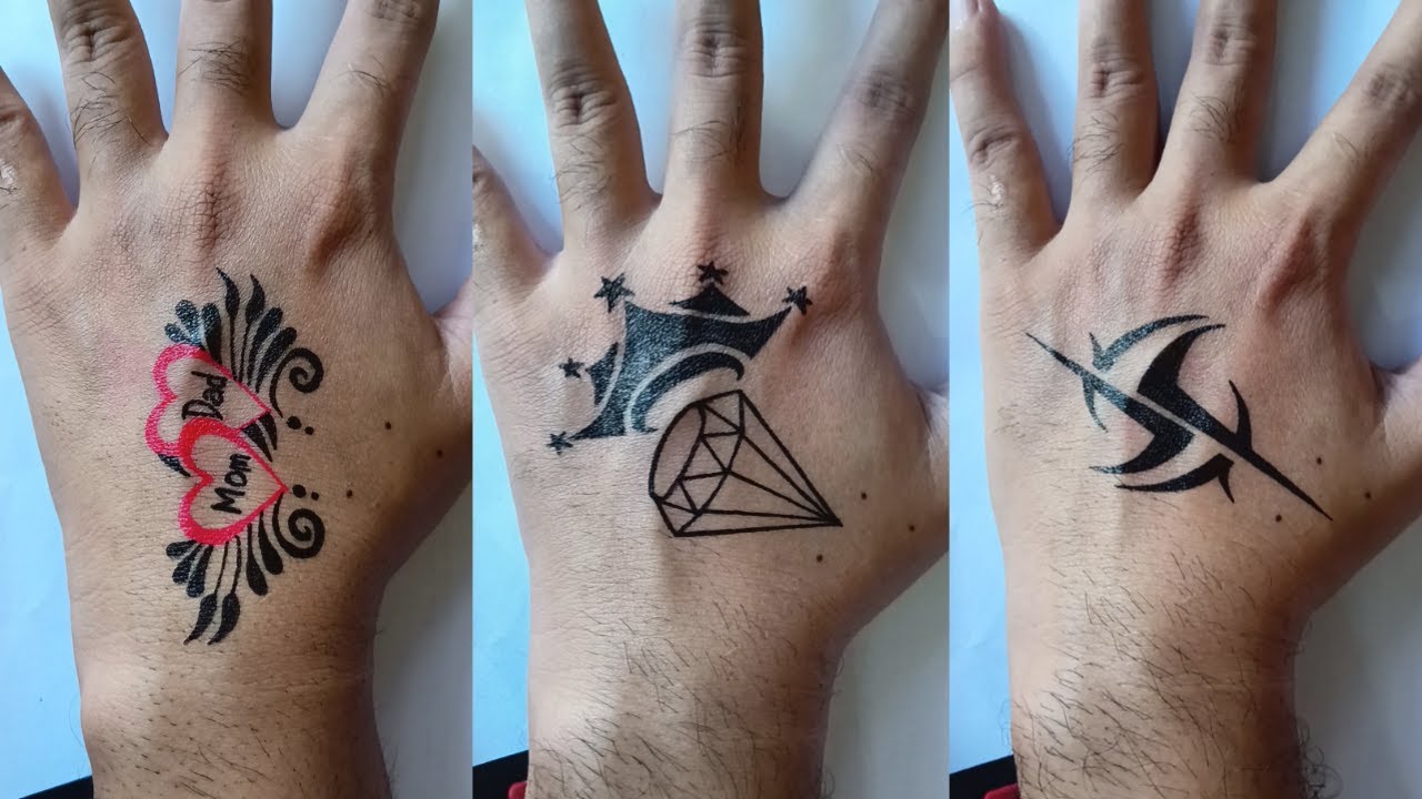 How To Make Tattoo Easy With Pen Youtube