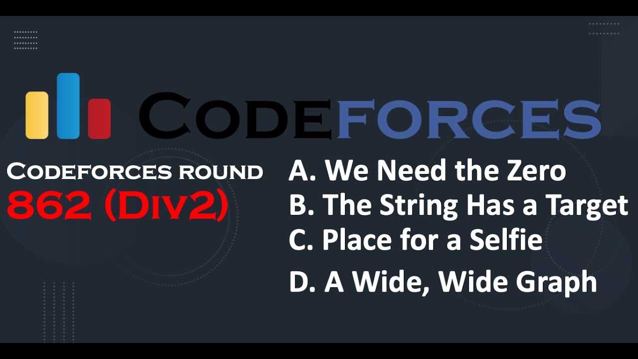 Codeforces Problem A D Round 862 Div 2 Youtube