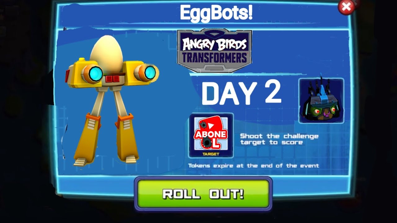 Eggbots Day 2 Angry Birds Transformers Youtube