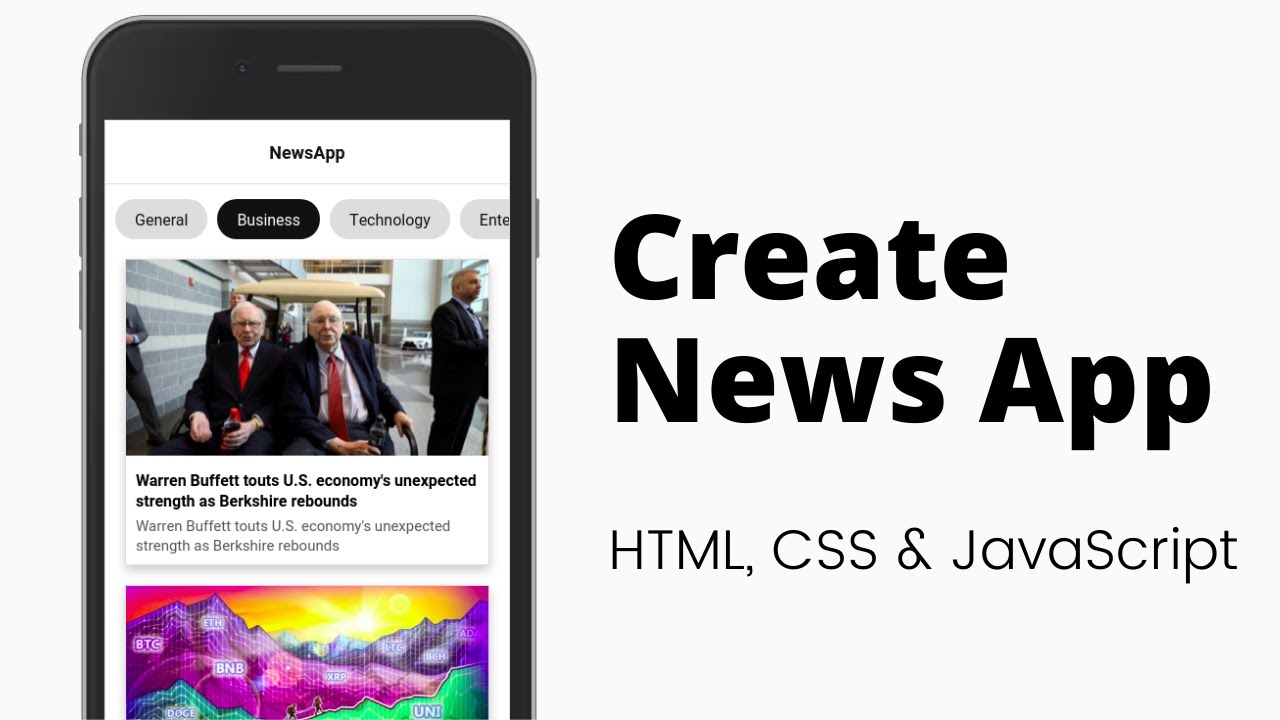 Create News App Using Html Css Javascript News App With Different