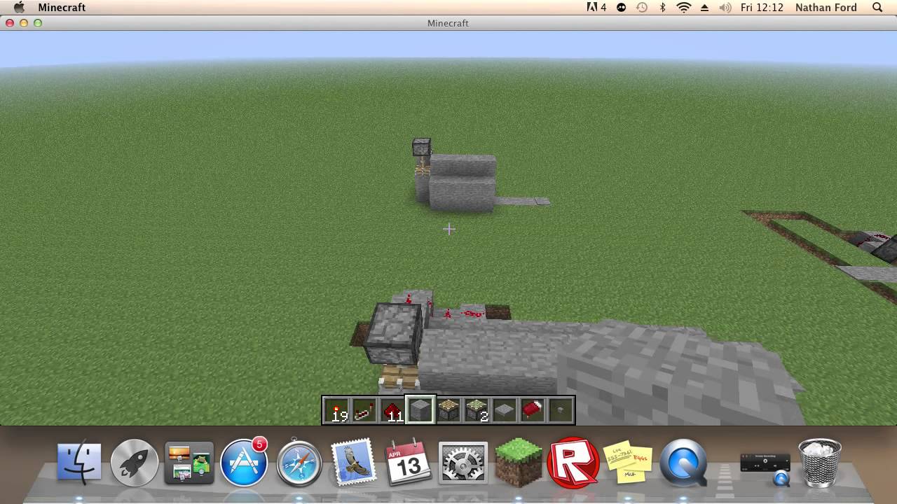 Minecraft 2x1 Secret Piston Door Tutorial Youtube