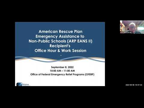 Arp Eans Office Hour 9 8 2022 Youtube
