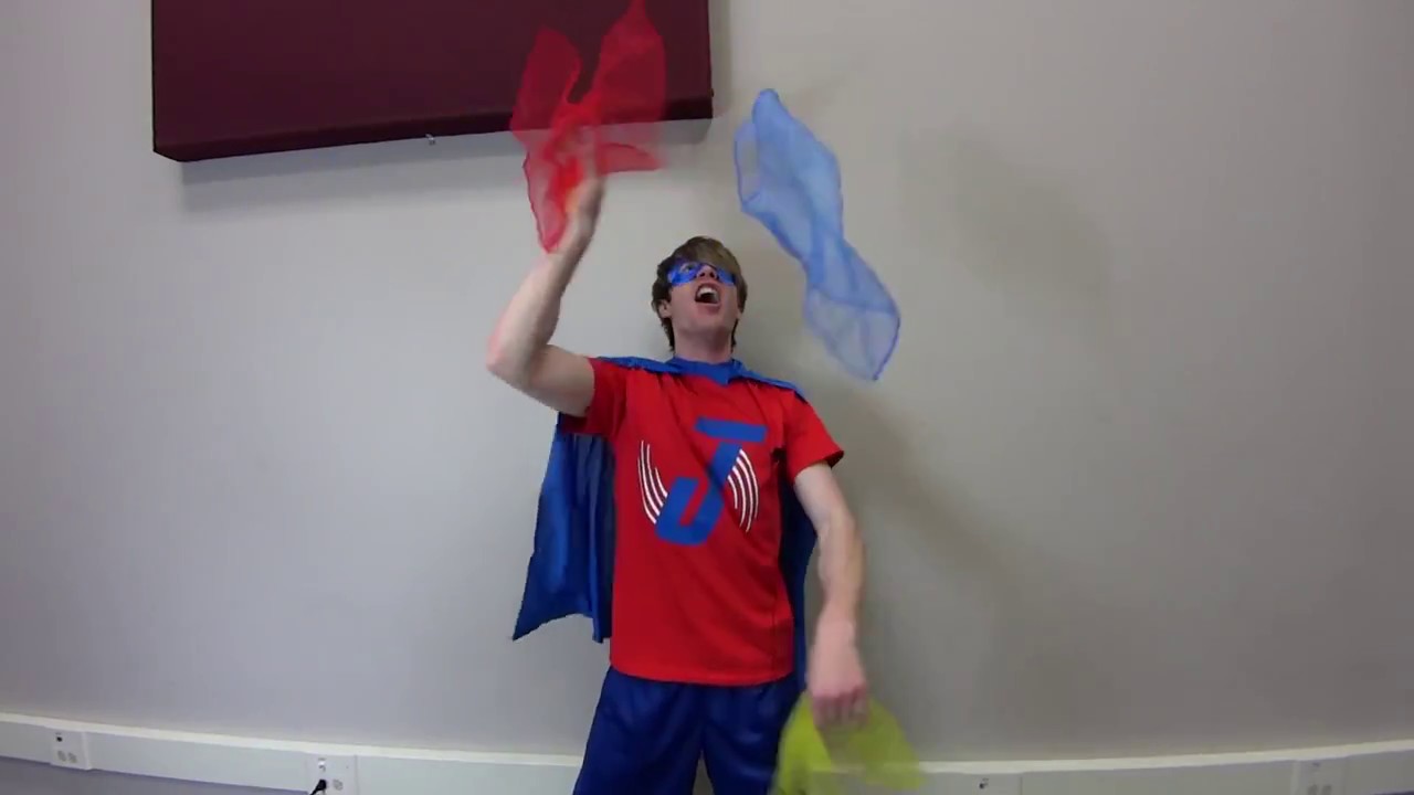 How To Juggle 3 Scarves For Complete Beginners With Juggleman Youtube
