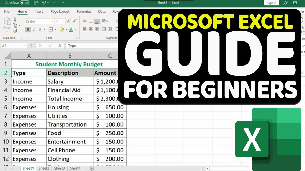 The Beginners Guide To Microsoft Excel Youtube