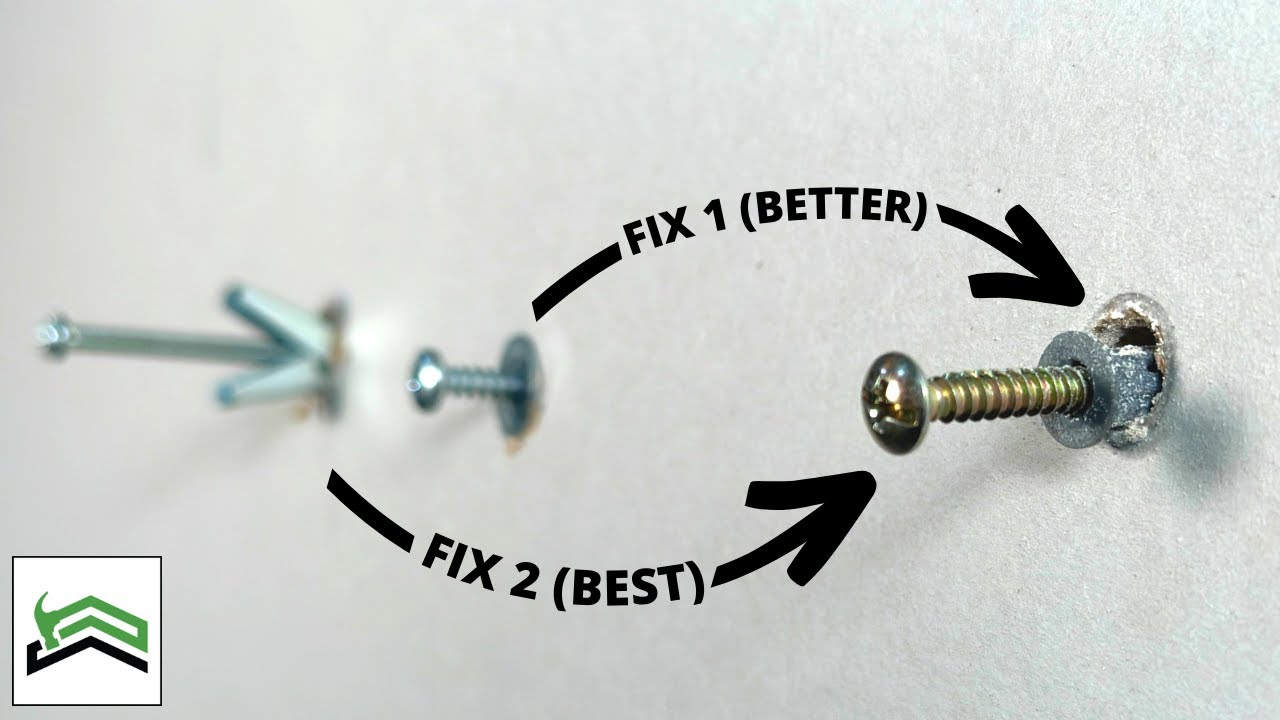 How To Fix Loose Drywall Anchors Stronger Hold Guaranteed Youtube