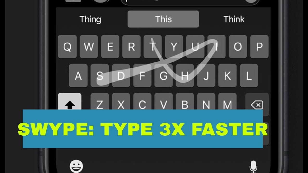 How To Type 3x Faster On Iphone Enable Slide To Text Swype Youtube