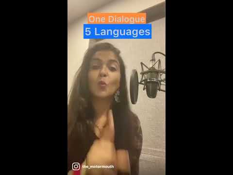 1 Dialogue 5 Languages Shorts Shorts Voiceartist Youtube
