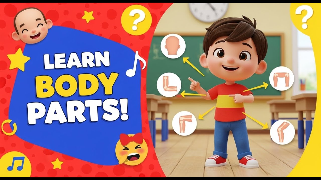 My Body Parts Song Learn All Body Parts For Kids 3d Animated