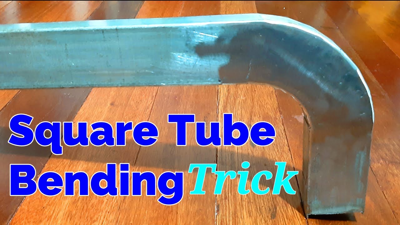 How To Bend Square Tube Paano Magbend Ng Tubular Youtube
