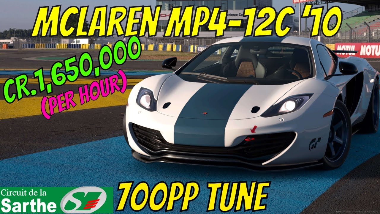 Gt7 Mclaren Mp4 12c 10 La Sarthe 700pp 1 35 Youtube