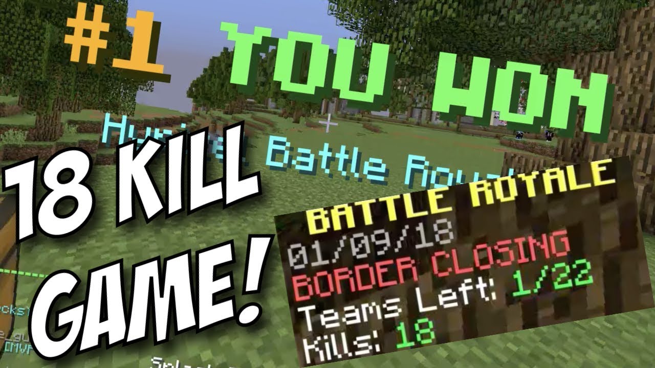 18 Kill Game Hypixel Battle Royale Alpha Testing Youtube