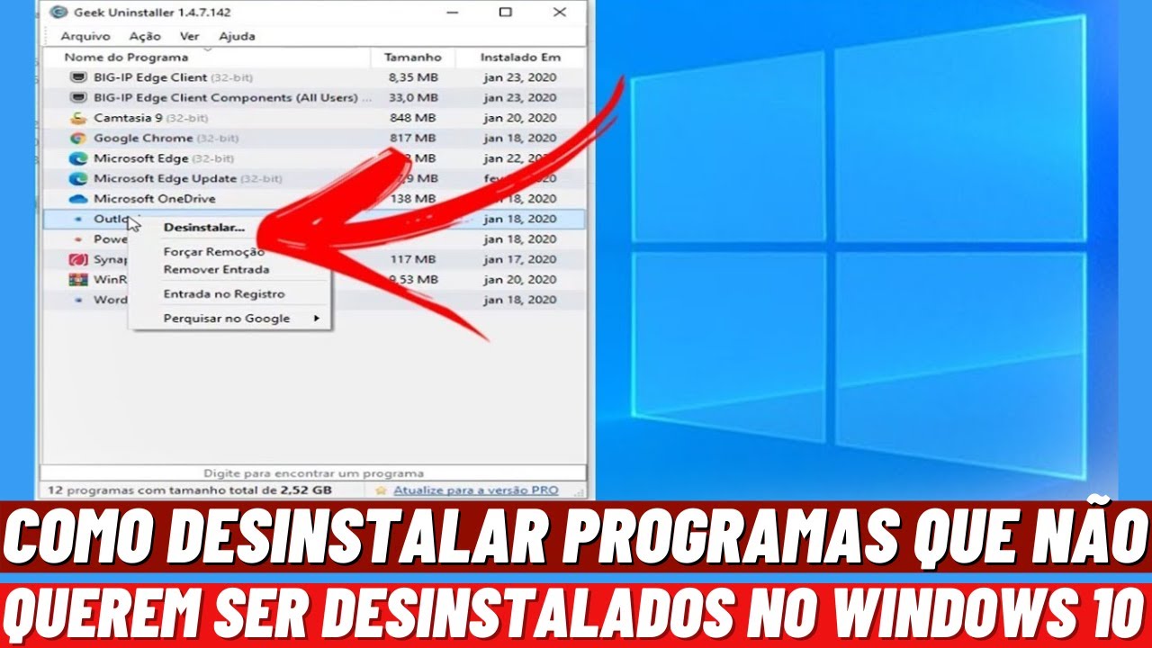 Como Desinstalar Programas Que Não Querem Ser Desinstalados No Windows