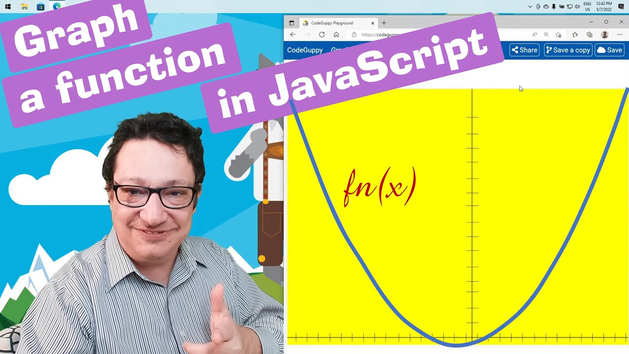 Graph A Function In Javascript P5 Js In Codeguppy Youtube