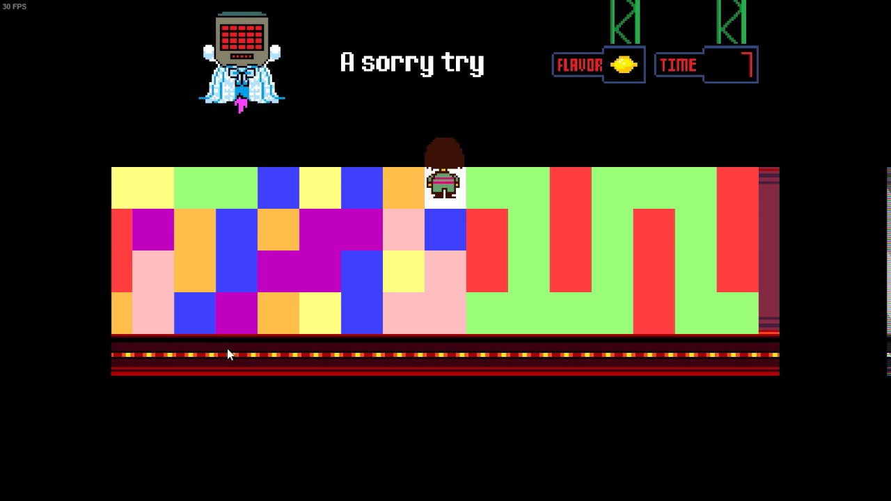 Undertale Beating Mettaton S Color Tiles Puzzle Youtube