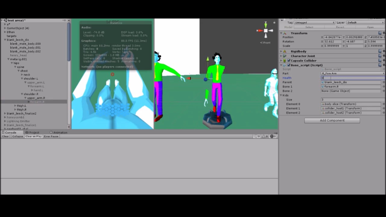 Unity3d Dismemberment Test Youtube