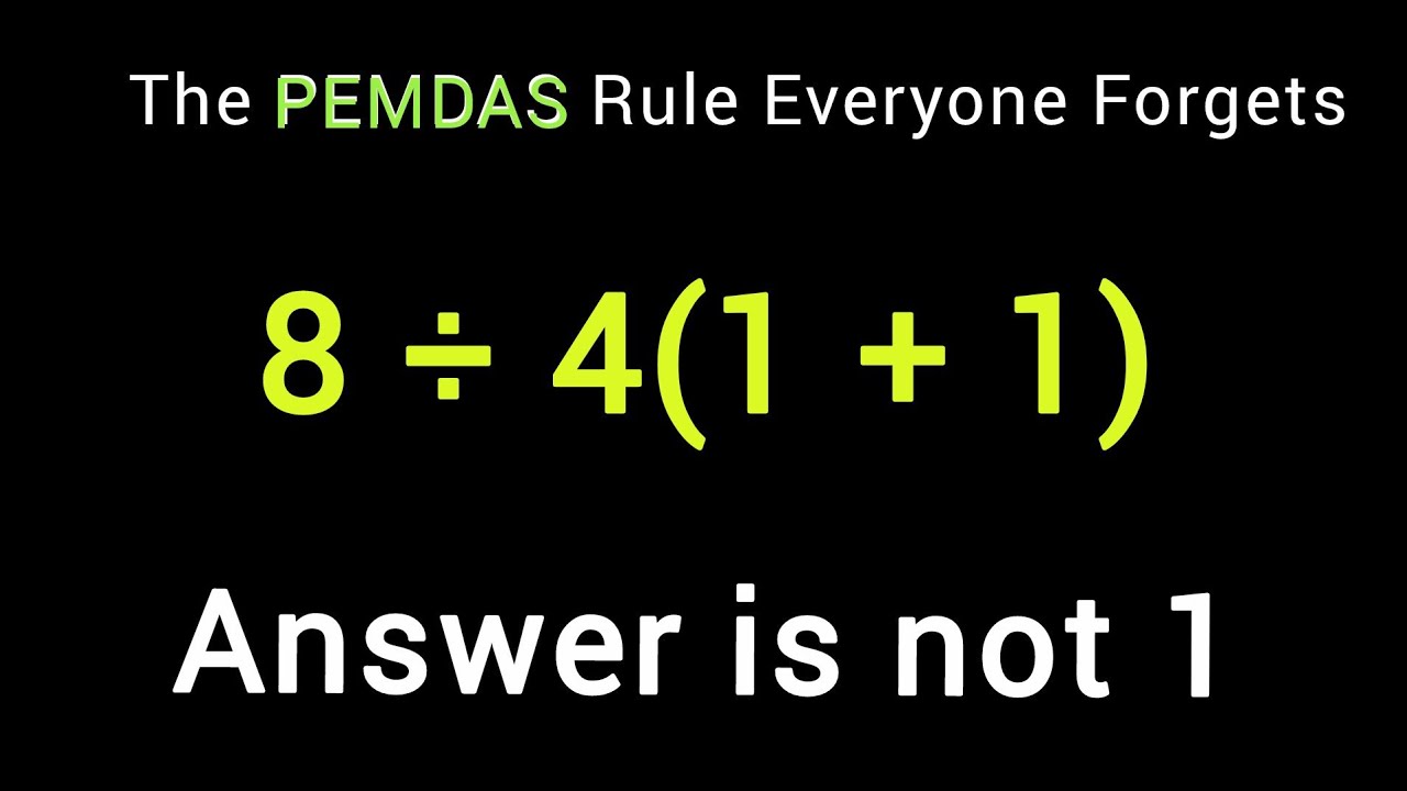 8 4 1 1 This Simple Math Mistake Fools Everyone Only Geniuses Solve