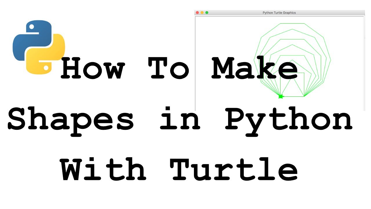 How To Draw Shapes In Python Turtle