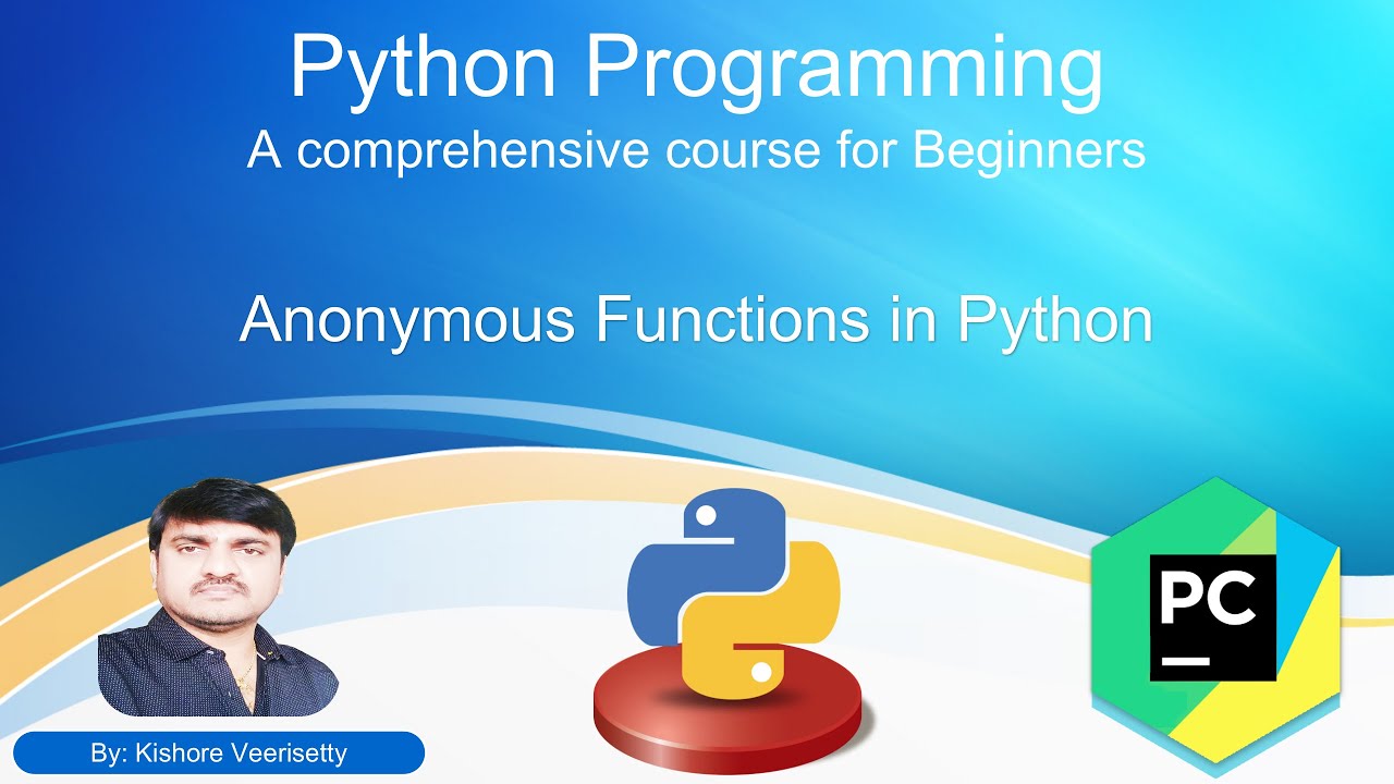 Session 23 Anonymous Functions In Python Youtube