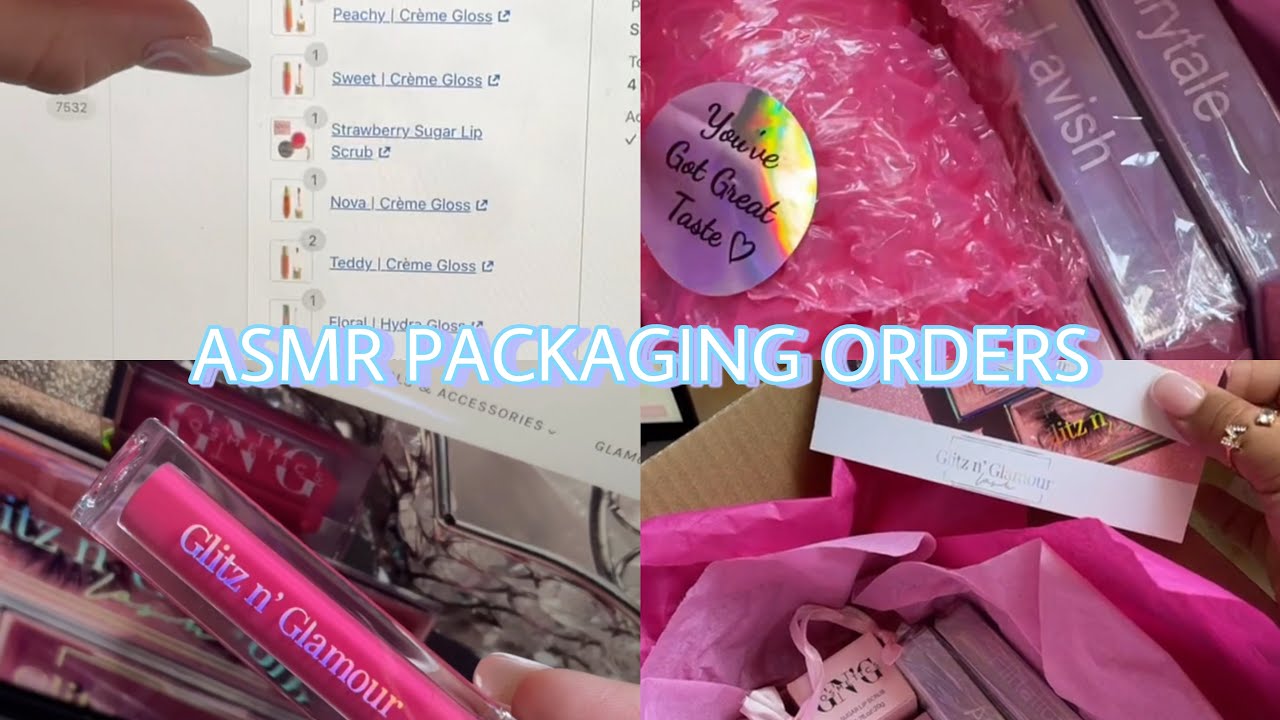 Asmr Packaging Orders Tiktok Compilation Youtube