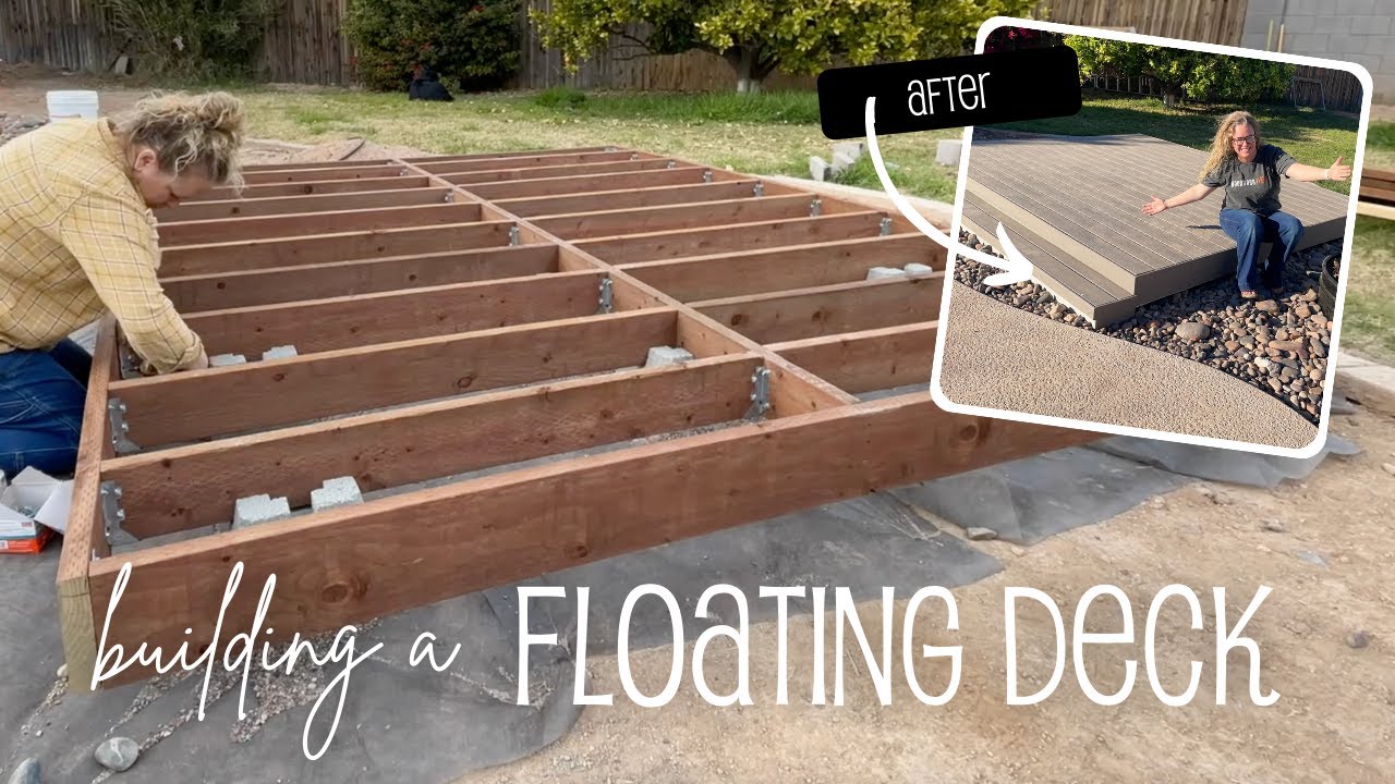 Ground Level Floating Deck