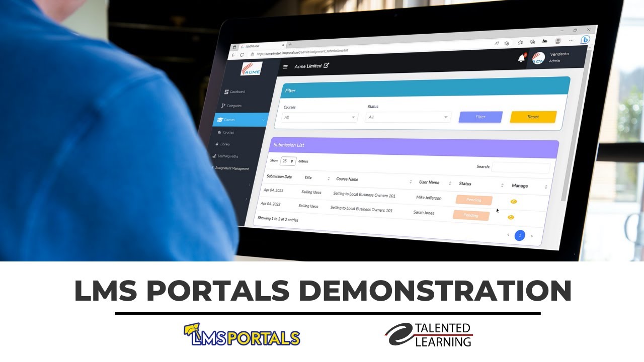 Lms Portals Learning Management System Demo Talented Learning Youtube