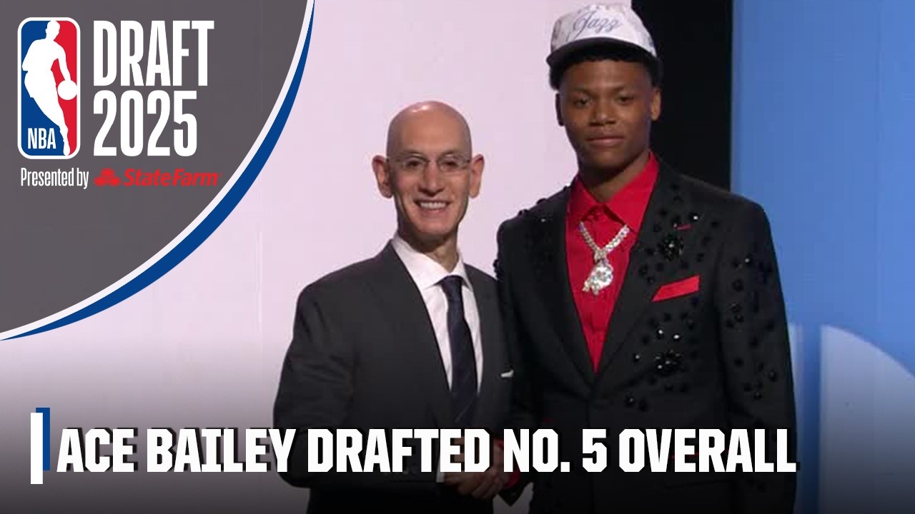 The Jazz Select Ace Bailey With The 5th Overall Pick 2025 Nba Draft