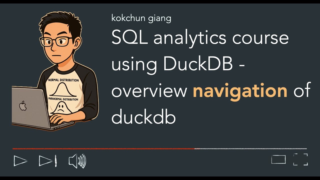 Sql Analytics Course With Duckdb Duckdb Navigation Youtube