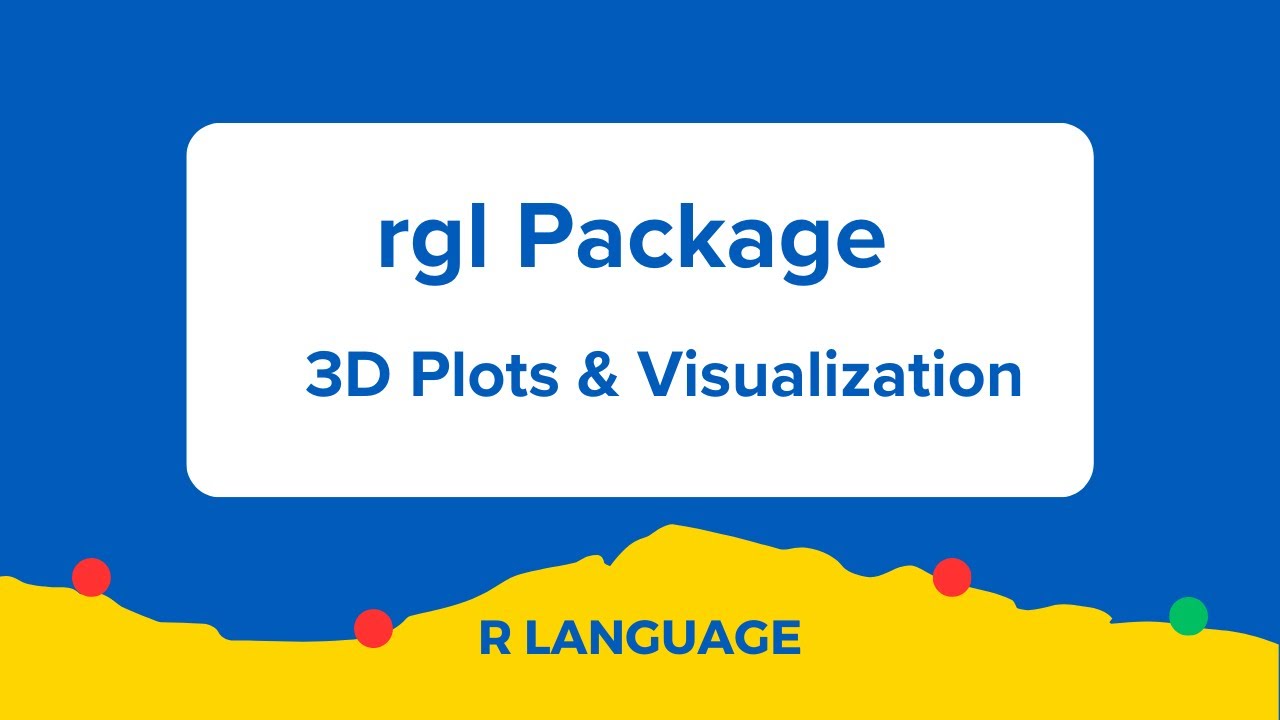 Rgl Package In R 3d Interactive Plots And Visualization Youtube