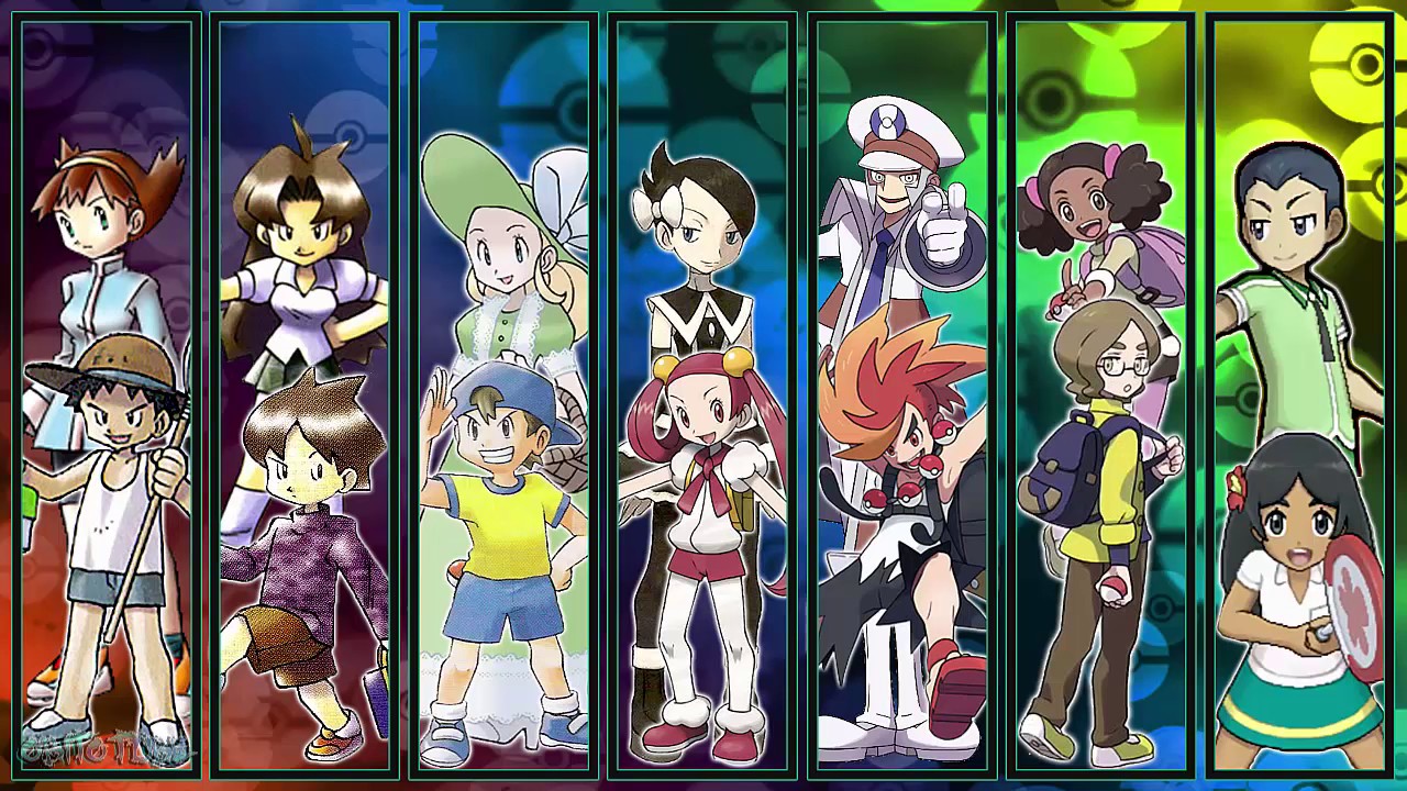 All Pokémon Trainer Battle Themes Gen 1 7 Youtube
