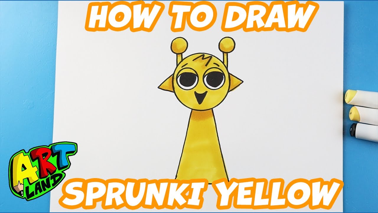 How To Draw Sprunki Yellow Youtube
