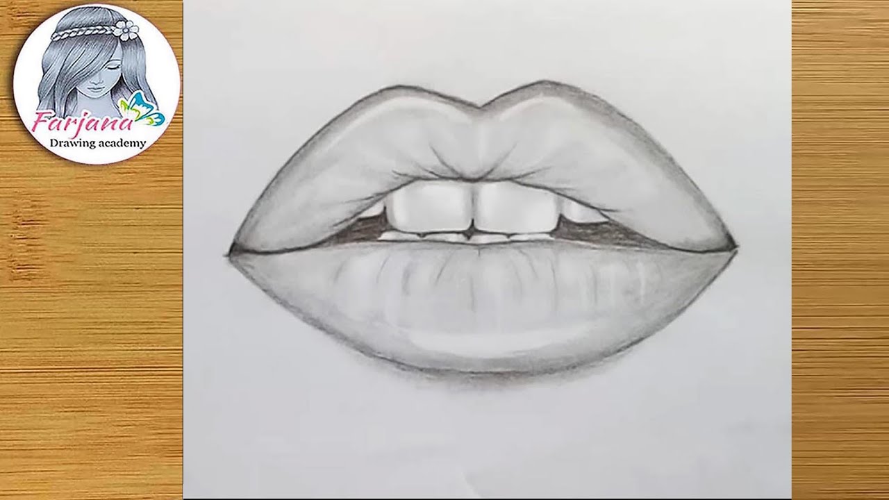 How To Draw Lips Using Pencil For Beginners Lipstutorial Org