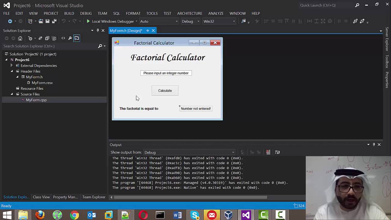 Creating Simple Gui C Program Ms Visual Studio Youtube