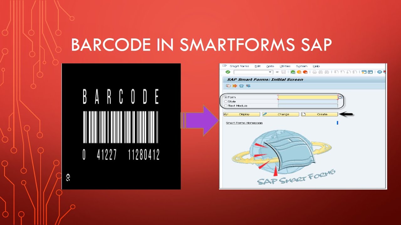 How To Print Bar Code In Smartforms In Sap Abap Barcode Youtube