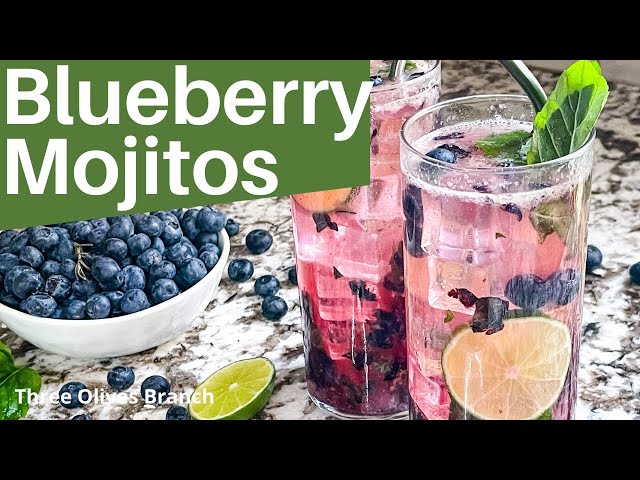Blueberry Mojito Recipe Blueberry Mojitos Vanilla And Bean