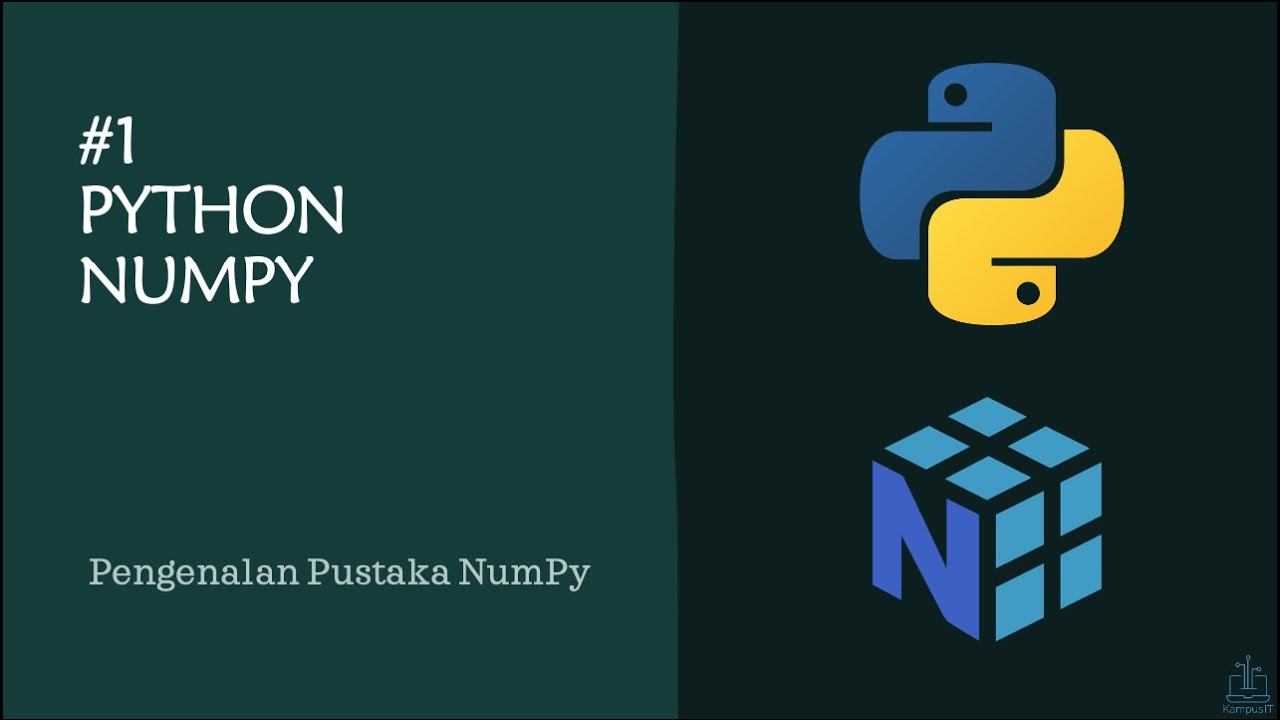 1 Tutorial Python Data Science Numpy Pengantar Numpy Youtube