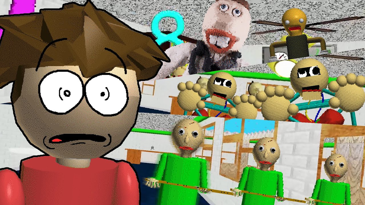 Three Wacky Custom Maps Baldi S Basics Plus Youtube