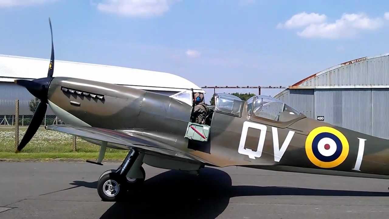 Spitfire Engine Start Up Youtube