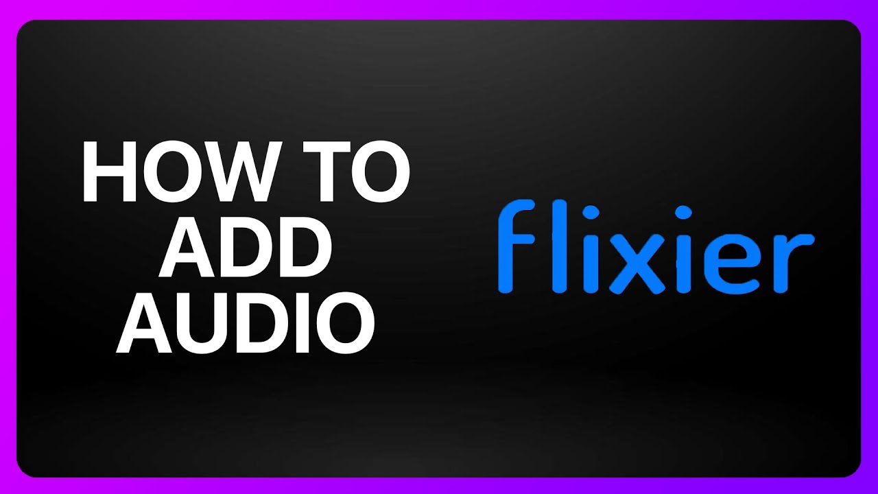 How To Add Audio In Flixier Tutorial Youtube