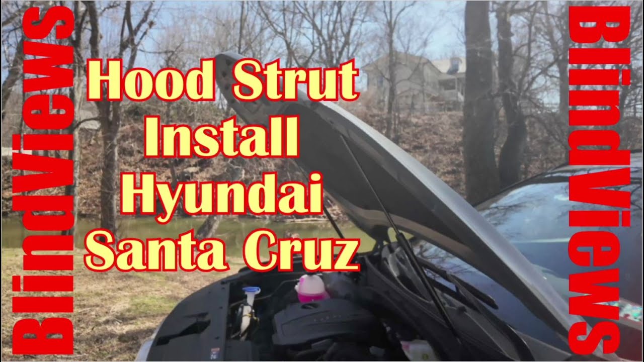Hood Struts Install 2024 Hyundai Santa Cruz Sel W Activity Package